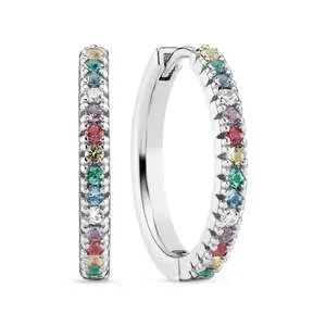 SIF JAKOBS JEWELLERY Ellera Grande Multicolour Earrings - Silver