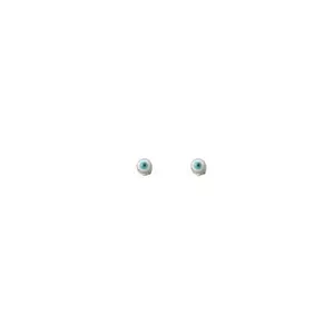 ALEXIE OF ATHENS Evil Eye Stud Earrings - Blue