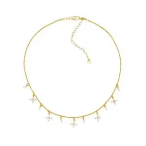 UCHI & SOTO Kinmokusei Floral Charm Necklace - Gold
