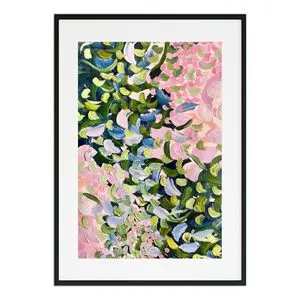 Jessica Slack Studio Blossom Garden Large Abstract Print - White