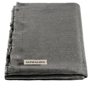 ALPACA LOCA Scarf/shawl Dark Alpaca Wool - Grey