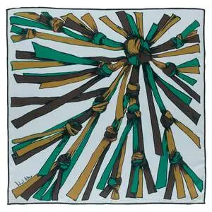 RICHARD ALLAN LONDON Nexus Silk Scarf - Green