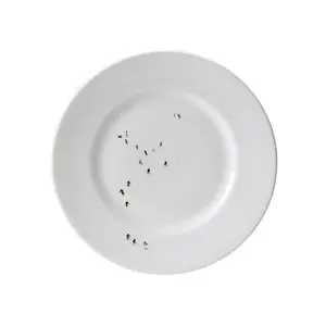 DEDE JOHNSTON Skiers Plate Small - White