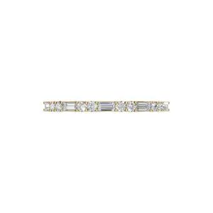 AYA FINE JEWELRY 14k Gold Oval Cut Lab Diamond Three Stone Engagement Ring - Yellow