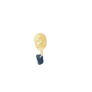 GLASSTYK Rocky Earring - Blue