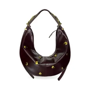 INDIGOLUSH Hobo Leather Bag With Adjustable Strap