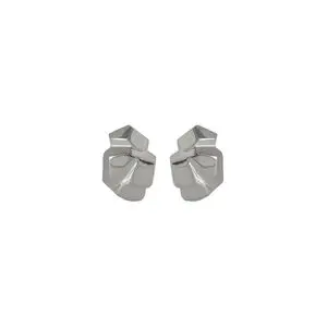 EDGE ONLY Rock Sterling Earrings - Silver
