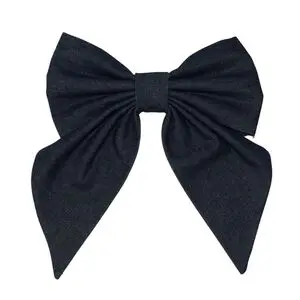 SYLKI Hair Bow With Alligator Clip - Blue