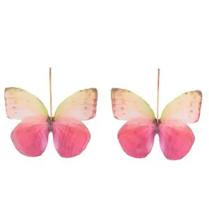 Oana Savu Butterfly Earrings - Pink