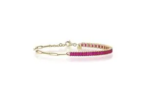 REIS JEWELLERY 14k Rose Blended Ruby Bracelet
