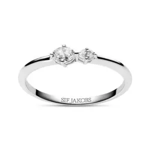 SIF JAKOBS JEWELLERY Ovale Due Ring - Silver