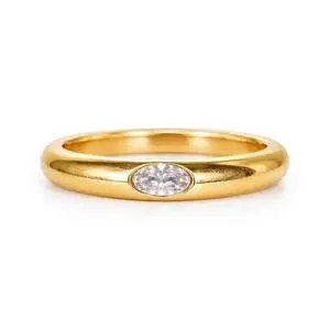 VICSTONENYC FINE JEWELRY 14k Yellow Lab Diamond Band - Gold