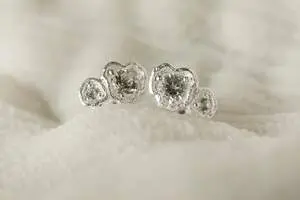 CLAIRE HILL DESIGNS Climber Stud Earrings - Silver
