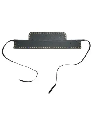 CIRCULAR PATH X Amanda Murray Reversible Studded Corset Belt - Black