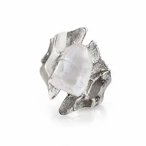 ORMIRO Ormiro Glacier Chunky Clear Quartz Ring