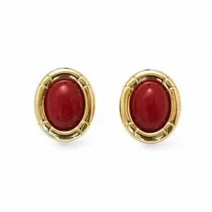 MISS CECILIA Camille Stud Earrings Red