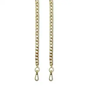 APATCHY LONDON Slim Flat Shoulder Chain Strap - Gold