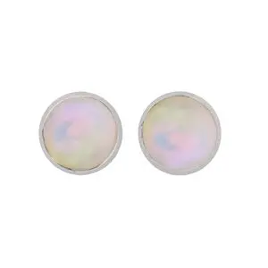 CHARLOTTE'S WEB JEWELLERY Maya Opal Stud Earrings - Silver
