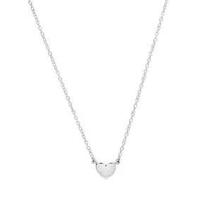 AUREE JEWELLERY Verona Sterling Heart Necklace - Silver
