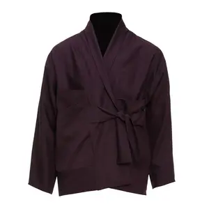 MOE Wool Vest Jacket With Double Pockets - Red