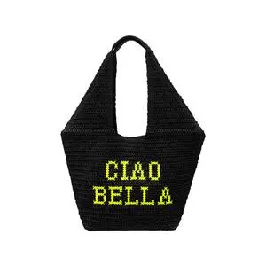 LILLY LOVES Ciao Bella Oversized Beach Bag - Black