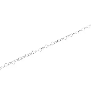 SPERO LONDON Love Heart Sterling Chain Bracelet - Silver