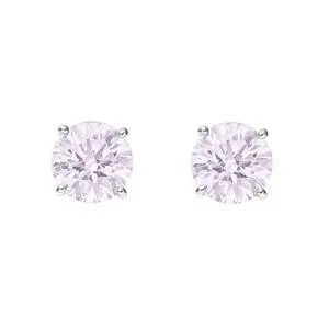 AUGUSTINE JEWELS Sterling Silver Amethyst Stud Earrings - Purple/silver