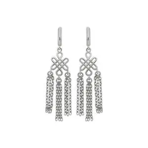 ZOË & MORGAN Ether Knot Earrings - Silver