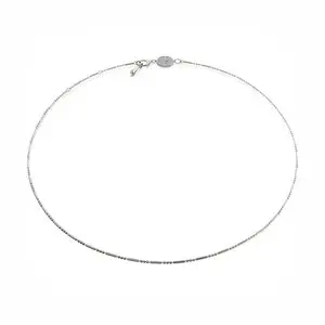 LINDA FIORE Daisy Layering Chain Necklace - Silver