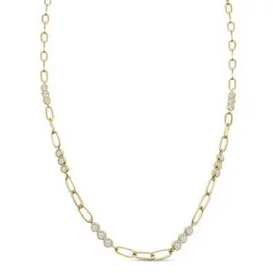 CLEMENCE WREN Gemstone Necklace - Silver