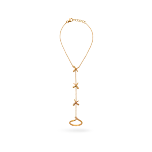 LUCY QUARTERMAINE Bliss Hand Chain Set With Diamonds - Gold