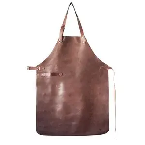 YAKO&CO Premium Genuine Leather Apron - Brown