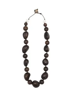SITA NEVADO Glaneuse Knotted Necklace - Brown