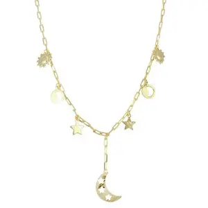 MARCIA MORAN Suki Celestial Lariat Necklace - Gold