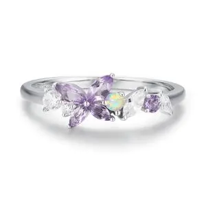 Butterfly Silver Rings
