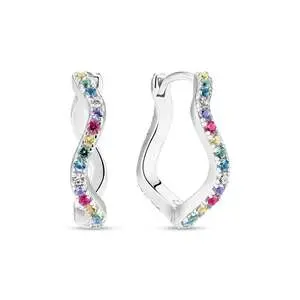 SIF JAKOBS JEWELLERY Ellera Waves Grande Earrings - Silver