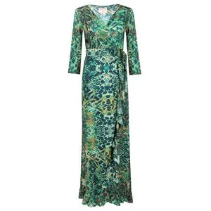 SOPHIA ALEXIA Maxi Ruffle Wrap Dress