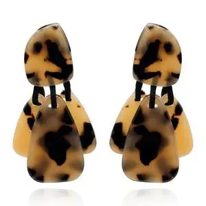 MICHAEL NASH JEWELRY Patrizia Tortoise Resin Drop Earrings - Brown