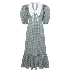 LISA THE LABEL Lady Love Checkered Organic Cotton Dress