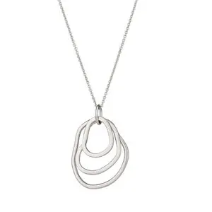 POSH TOTTY DESIGNS Sterling Organic Family Necklace - Silver