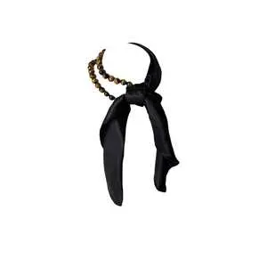 A'MISS Muse Scarf Necklace - Brown/black