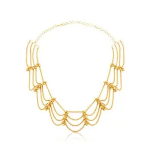 MERAKI BY RASHMI BAJAJ Plated Rhythm Layered Necklace - Gold