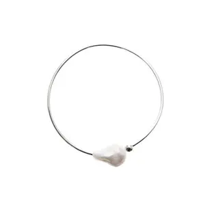 SILVER MOON Sterling Bracelet With Pearl - Silver