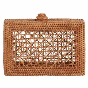BETSY & FLOSS Firenze Raffia Clutch Bag