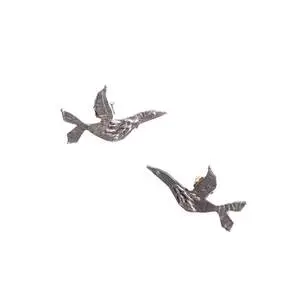 RAXADA Bird Stud Earrings - Silver