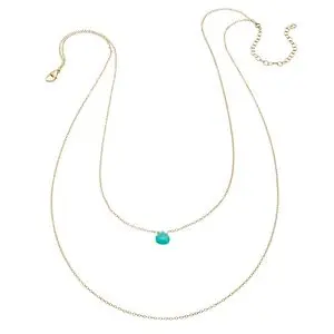HEATHER HAWKINS Gemstone Layered Necklace - Blue