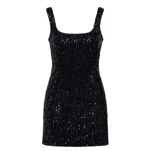 THE MOLC Vanessa Mini Dress - Black/blue
