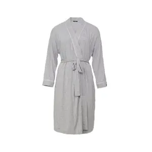 PRETTY YOU Bamboo Kimono Robe In Marl - Grey