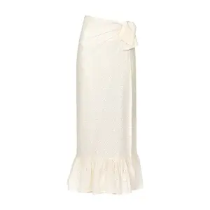 SUNSHINE TIENDA Ivory Eyelet Vienna Sarong - White