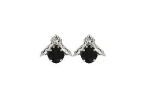 VICKISARGE The Big Bee Pierced Earrings - Black